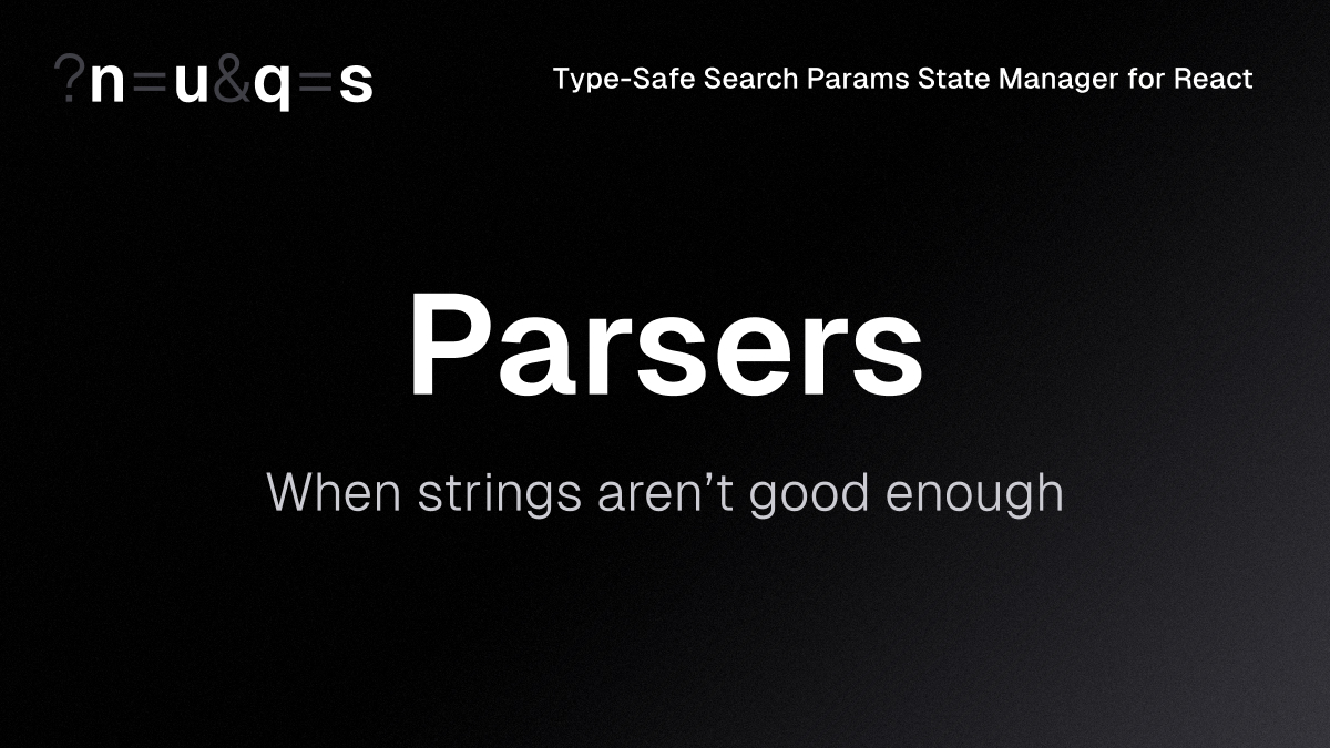 Built-in parsers | nuqs