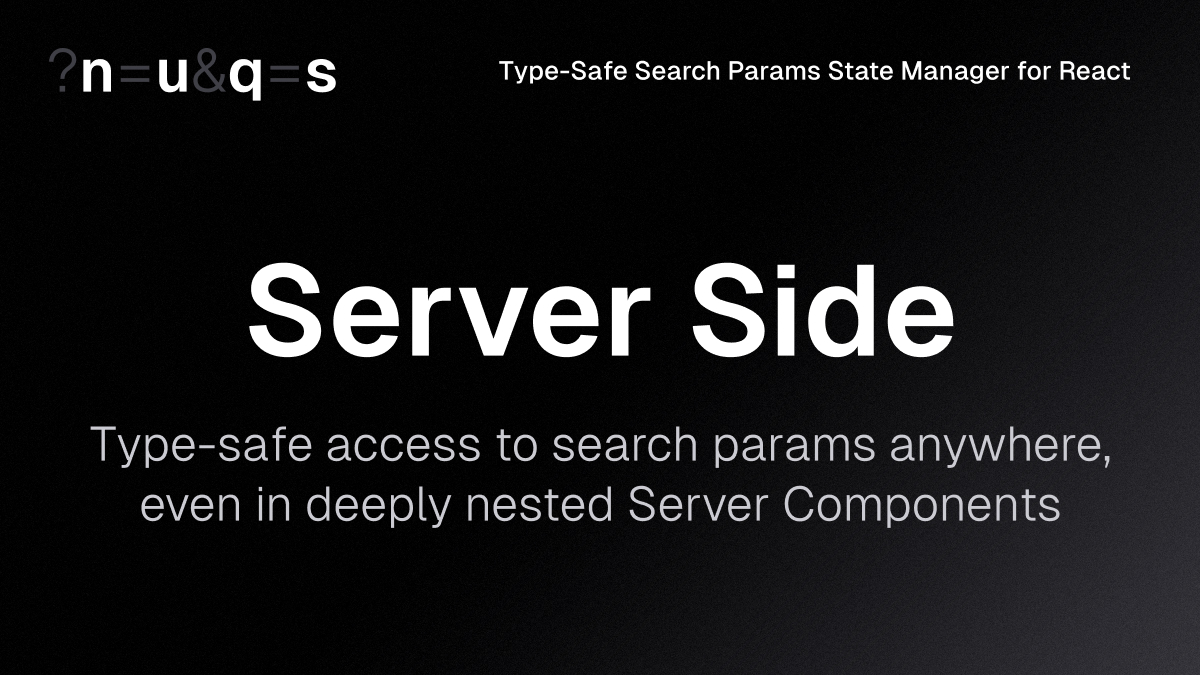 Server-Side usage | nuqs